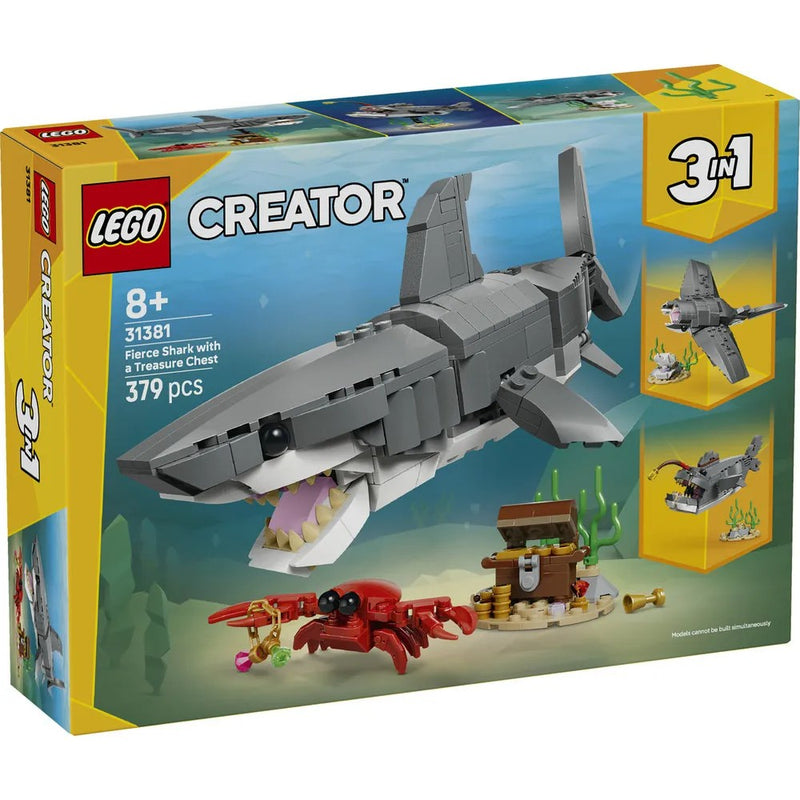 Lego Creator 31381 Fierce Shark With Treasure | Totally Toys Ireland