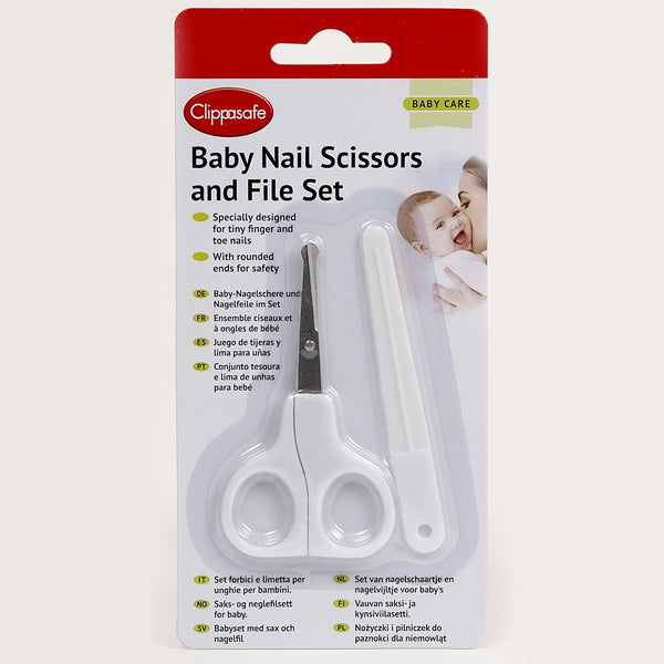 Clippasafe Baby Nail Scissors And File Set | Totally Toys Ireland